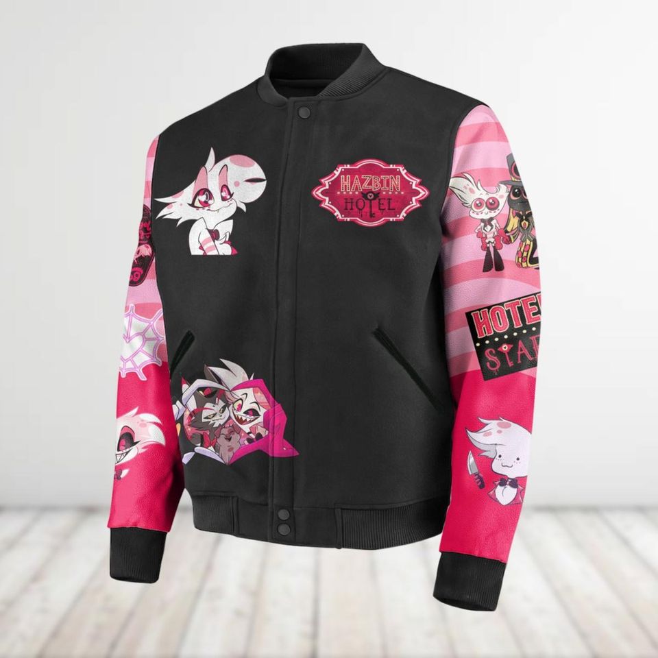 Angel Dust Hazbin Hotel Baseball Jacket, Charlie Alastor Morningstar ...