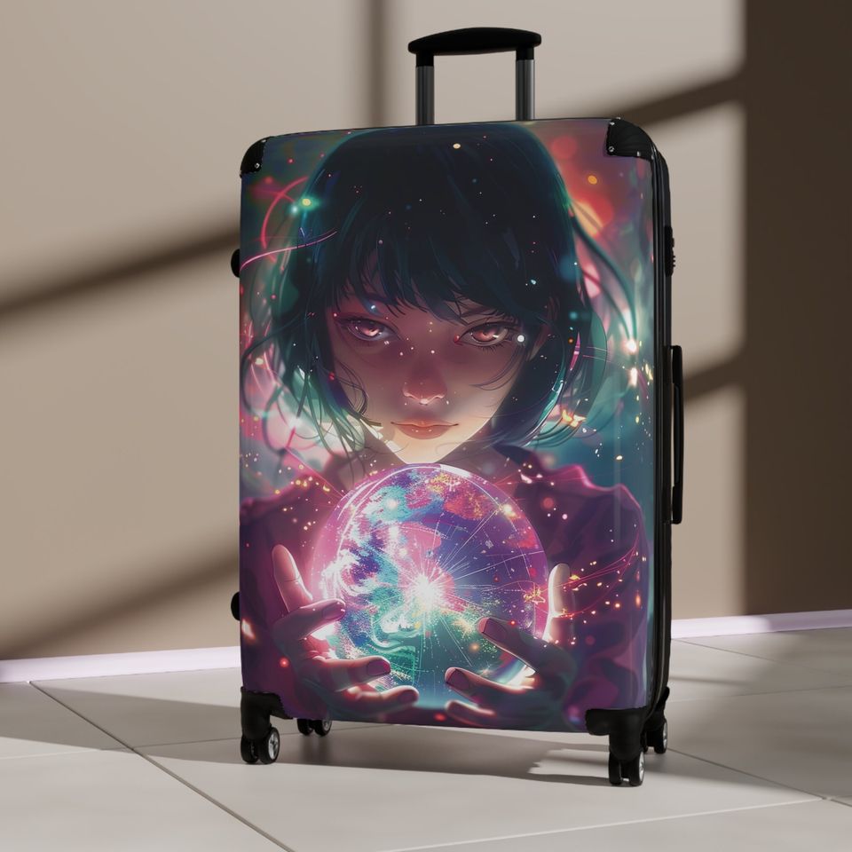 Mesmerizing Anime Girl Suitcase | Beautiful Anime Woman Carry-On ...