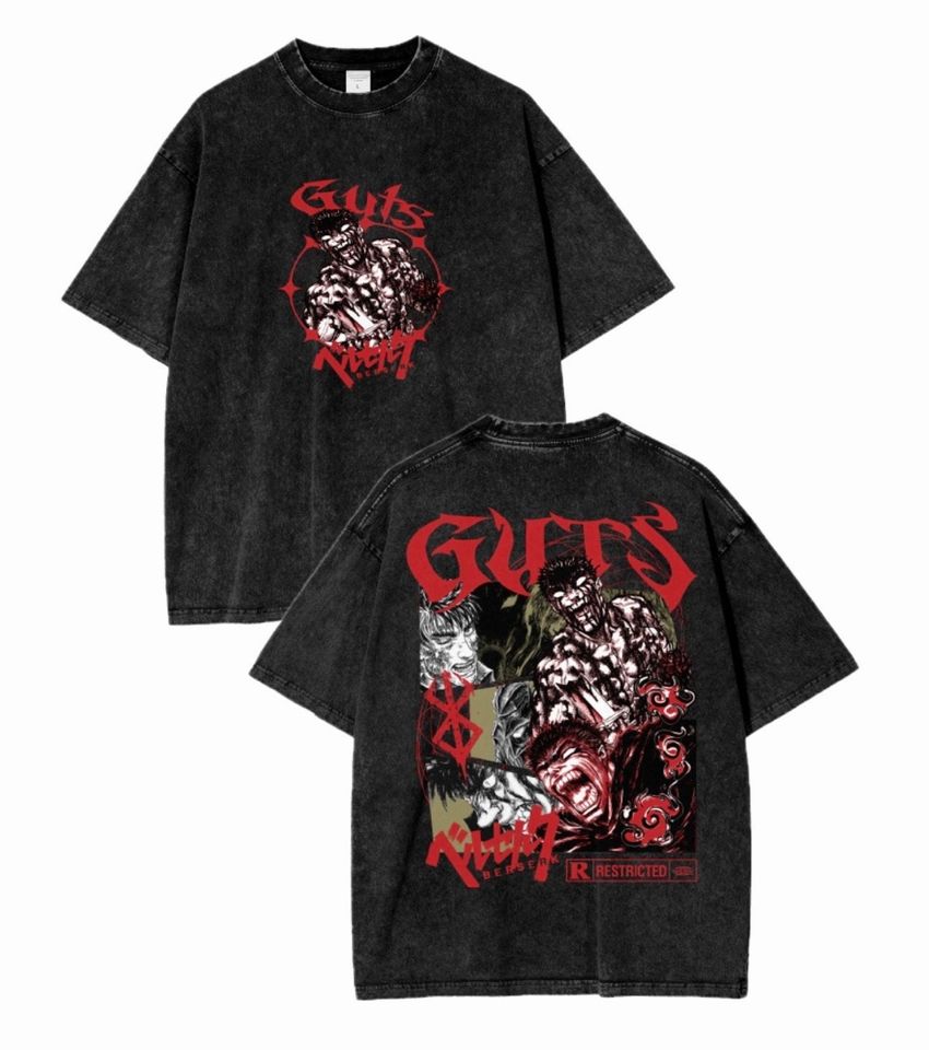 Berserkk "Guts" Villian Arc Unisex Double Sided T-Shirt | ID 12851088 ...