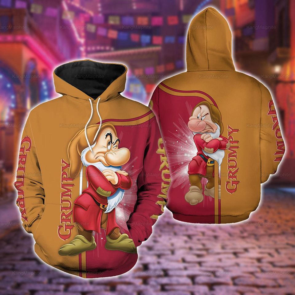 Grumpy Hoodie, Disney Grumpy Shirt, Grumpy Seven Dwarfs Shirt, Grumpy ...
