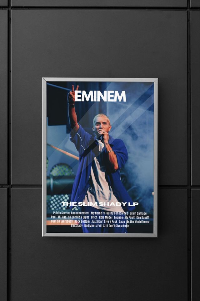 Eminem | Eminem poster | Eminem The Slim Shady LP album | The Slim ...