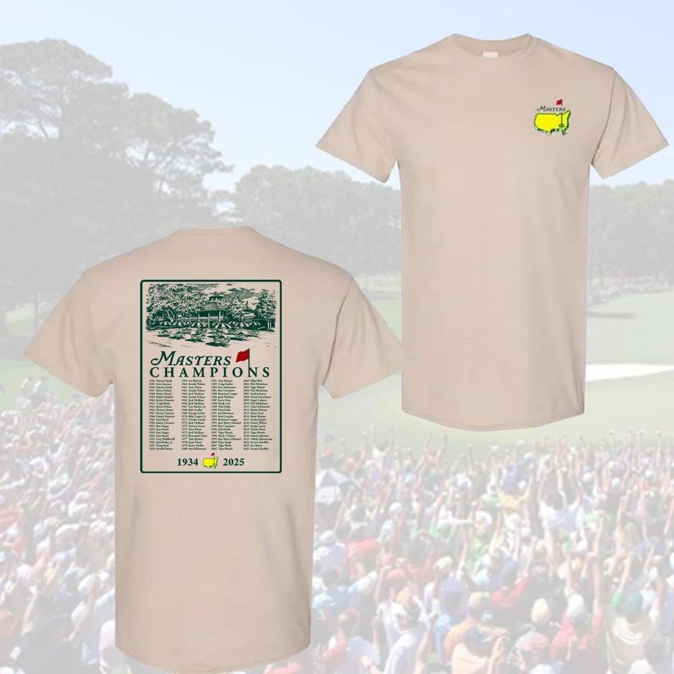 2025 Masters Tournament Augusta 91 Years T-shirt, 2025 Augusta Masters ...