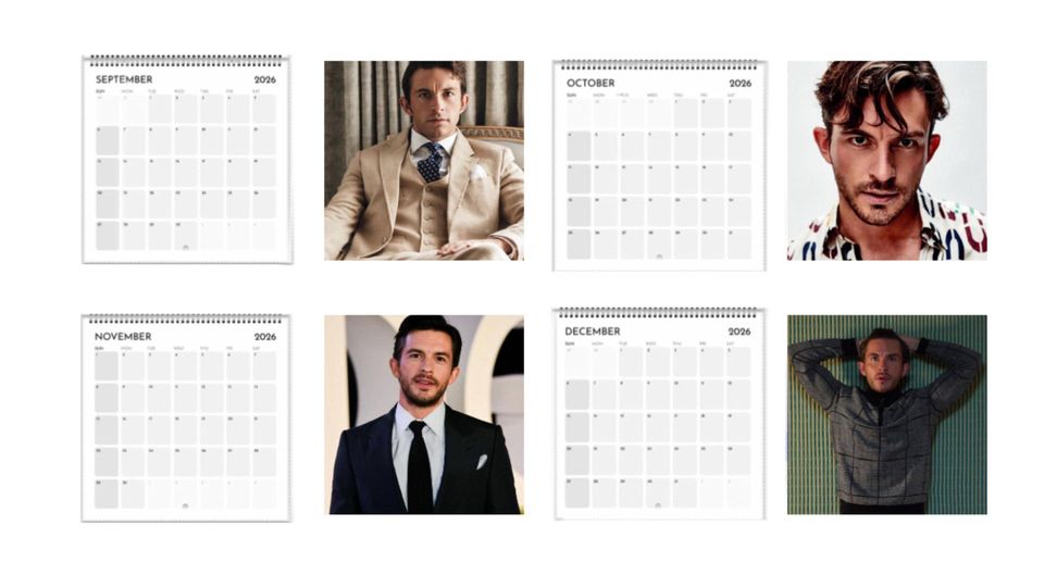 Jonathan Bailey 2026 Calendar | 2026 Wall Calendar | Bridgerton ...