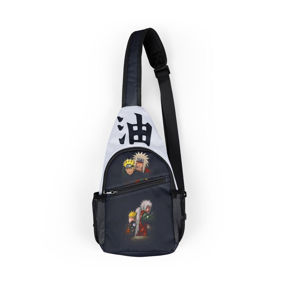 Jiraiya Sensei Chest Bag - Narutoo Anime Shoulder Pack, Crossbody Pouch ...