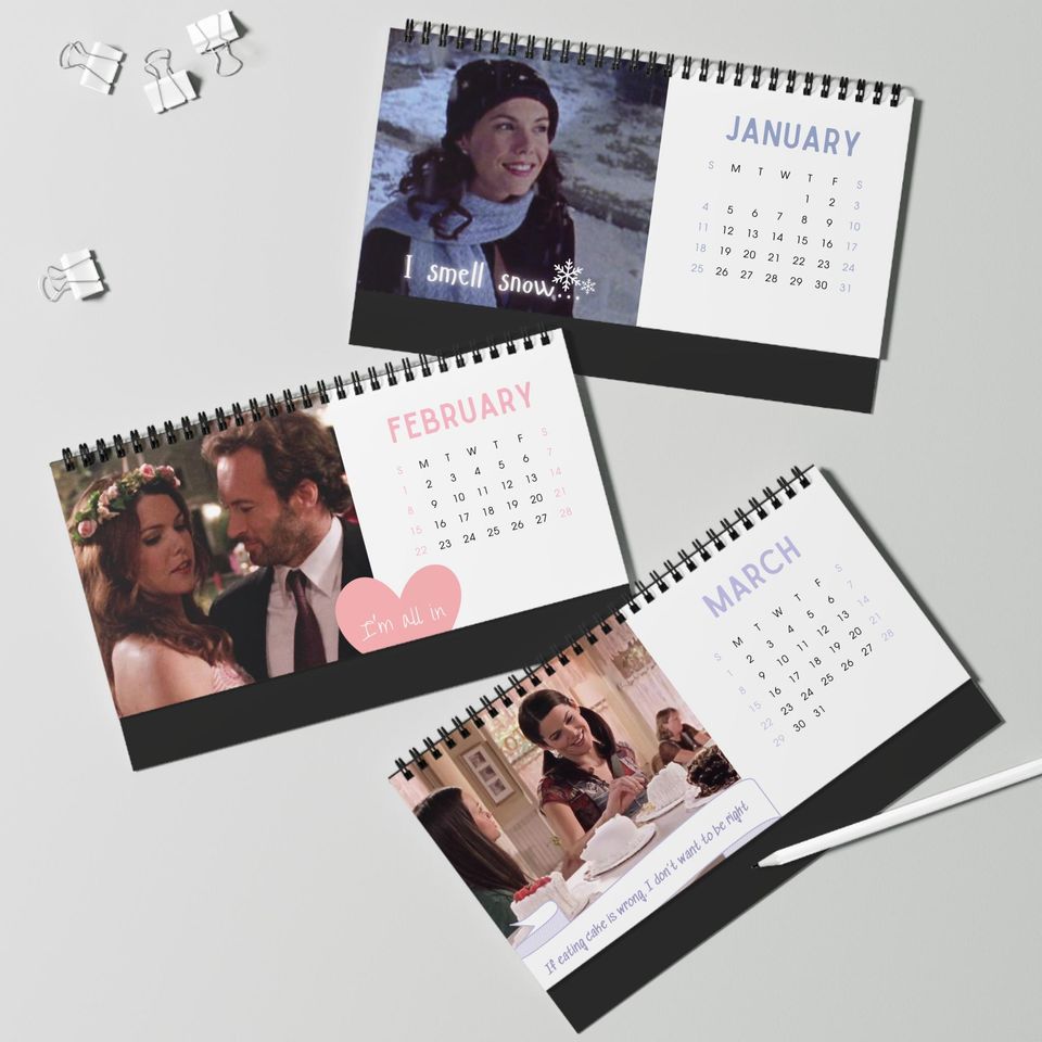 2026 Gilmore Girls Desk Calendar with Iconic Quotes & Scenes | ID ...