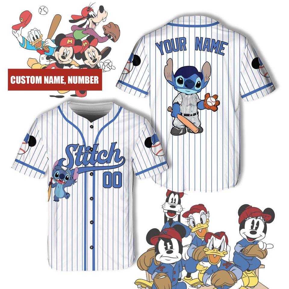 Custom Disneyland Baseball Jersey Vacation Matching | ID 20733334 by ...