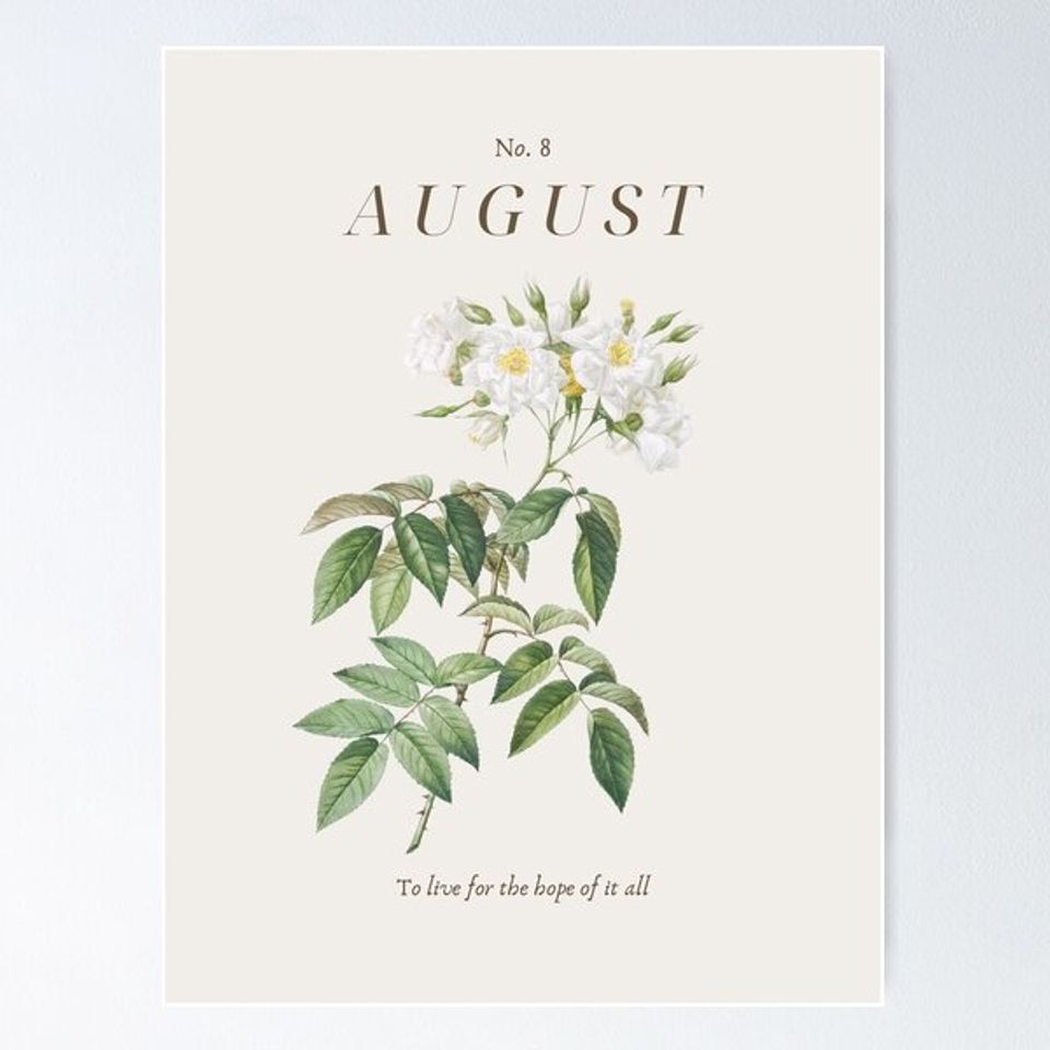 August Taylor poster, minimalist elegant | ID 23105348 by Scott Miller ...