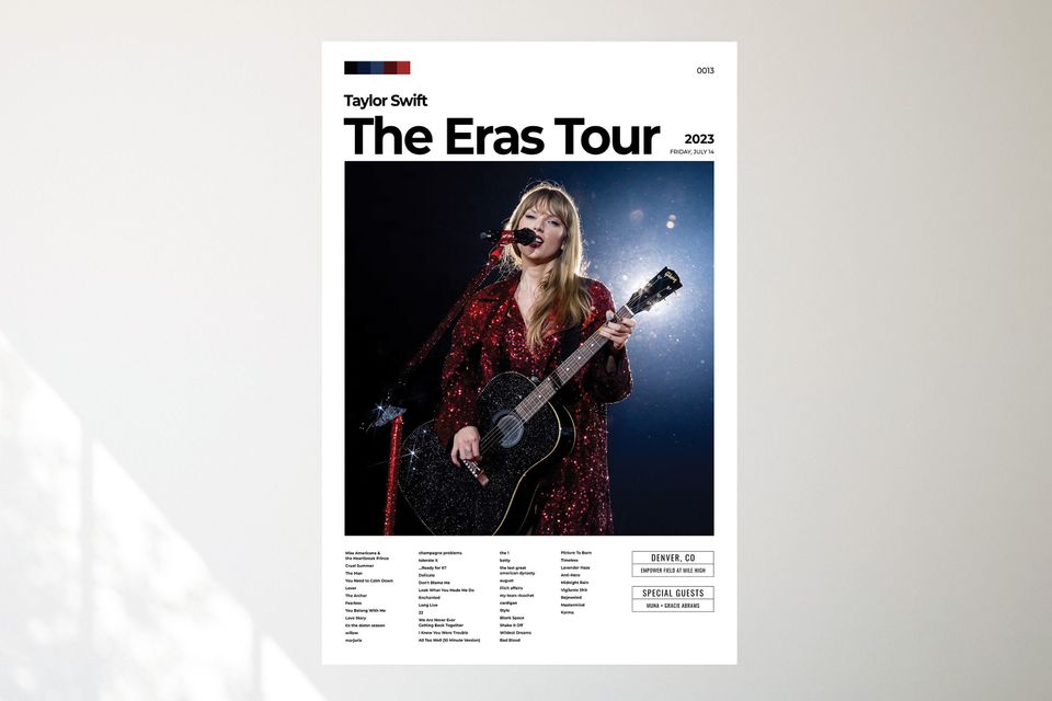 Taylor The Eras Tour Denver All Too Well Poster | ID 23286135 by ...