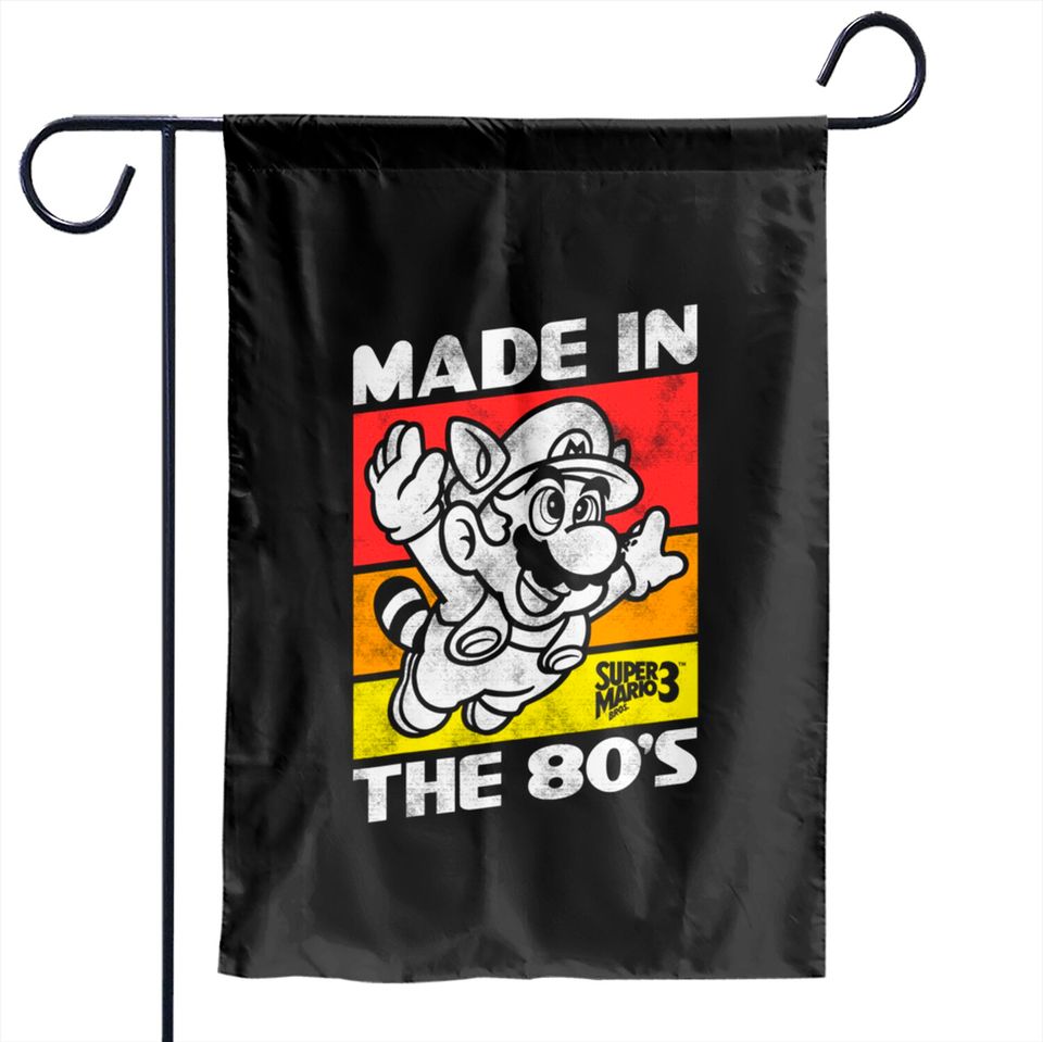 Nintendo Super Mario 3 Made In The 80's Retro Garden Flags | ID ...