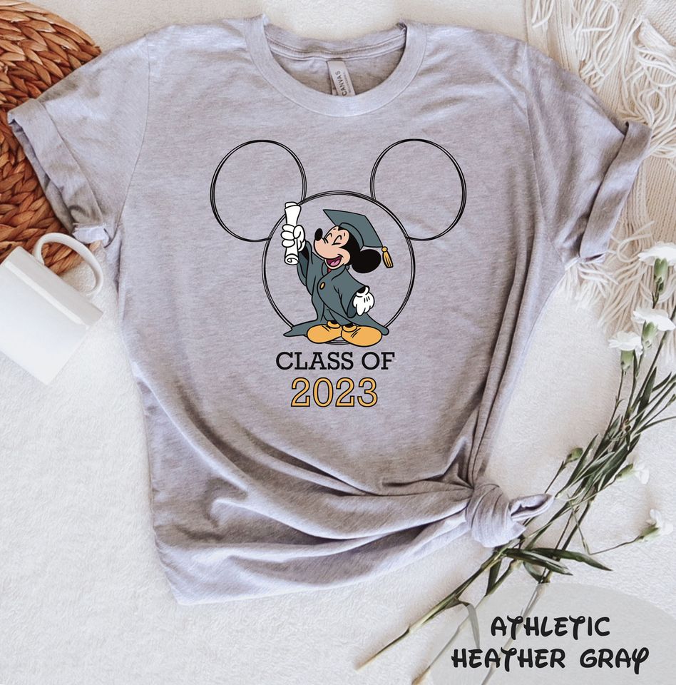 Happiest Senior Graduation T-Shirt, Mouse Ears Graduate 2023, Disney ...