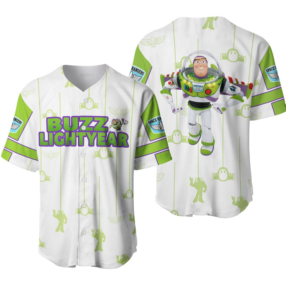 Toy Story Buzz Lightyear White Green Patterns Disney Unisex Cartoon ...