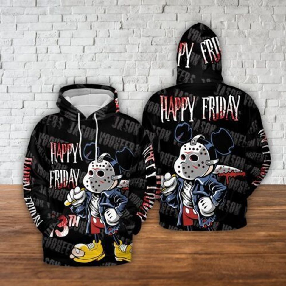 Jason Voorhees Mickey Mouse Disney Hoodie, 3D Hoodie | ID 20583846 by ...