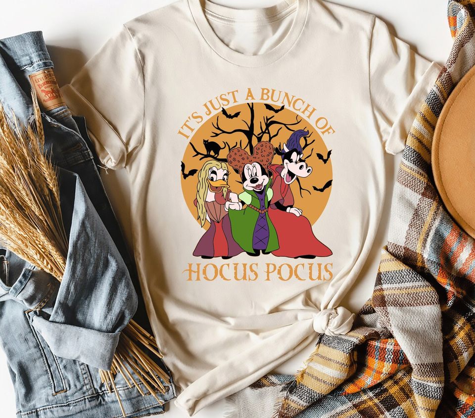 Disney Halloween Hocus Pocus Shirt, Minnie Daisy Goofy Sanderson ...