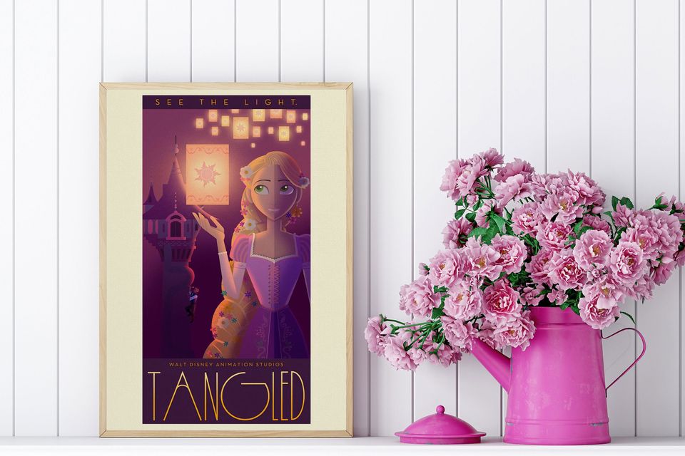 Vintage Disney Tangled Premium Matte Vertical Poster | ID 20620061 by ...