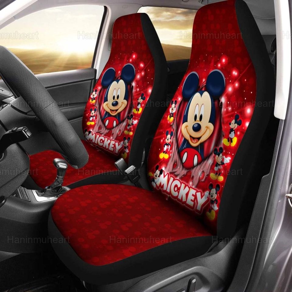 Mickey Mouse Car Seat Cover, Disney Mickey Car Seat Cover, Disney ...