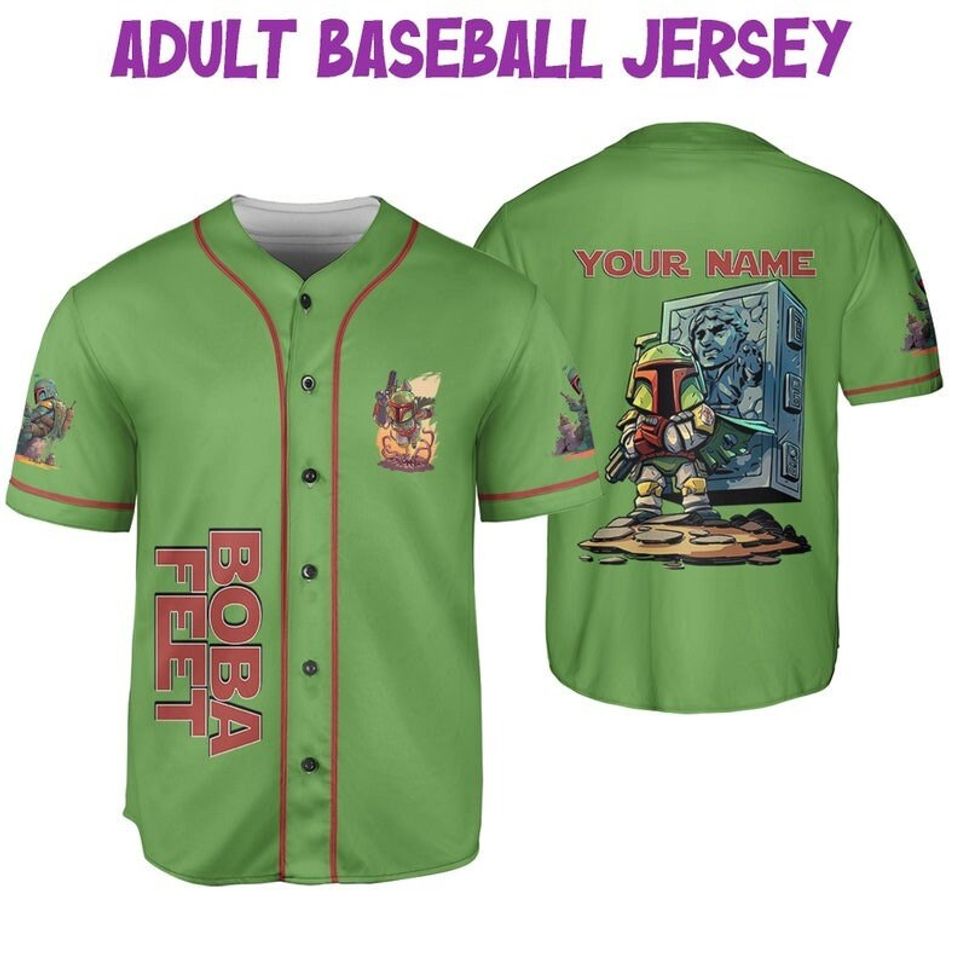 Personalize Star Wars Cute Chibi Boba Fett Jersey Disney | ID 20659943 ...