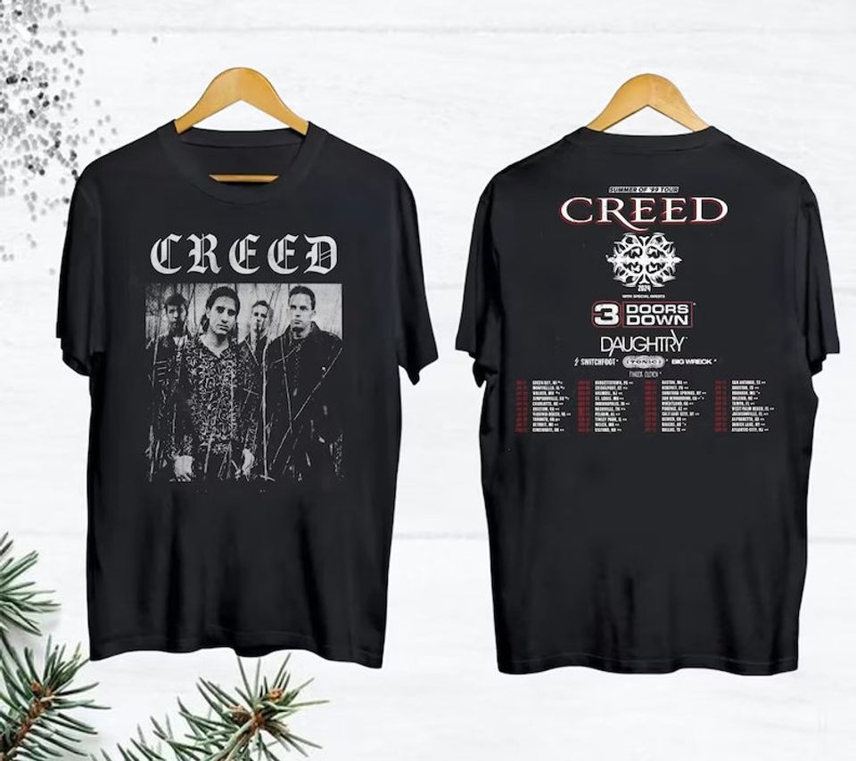 2024 Creed Band Summer of 99 Tour Shirt, Creed 2024 Concert Merch | ID ...