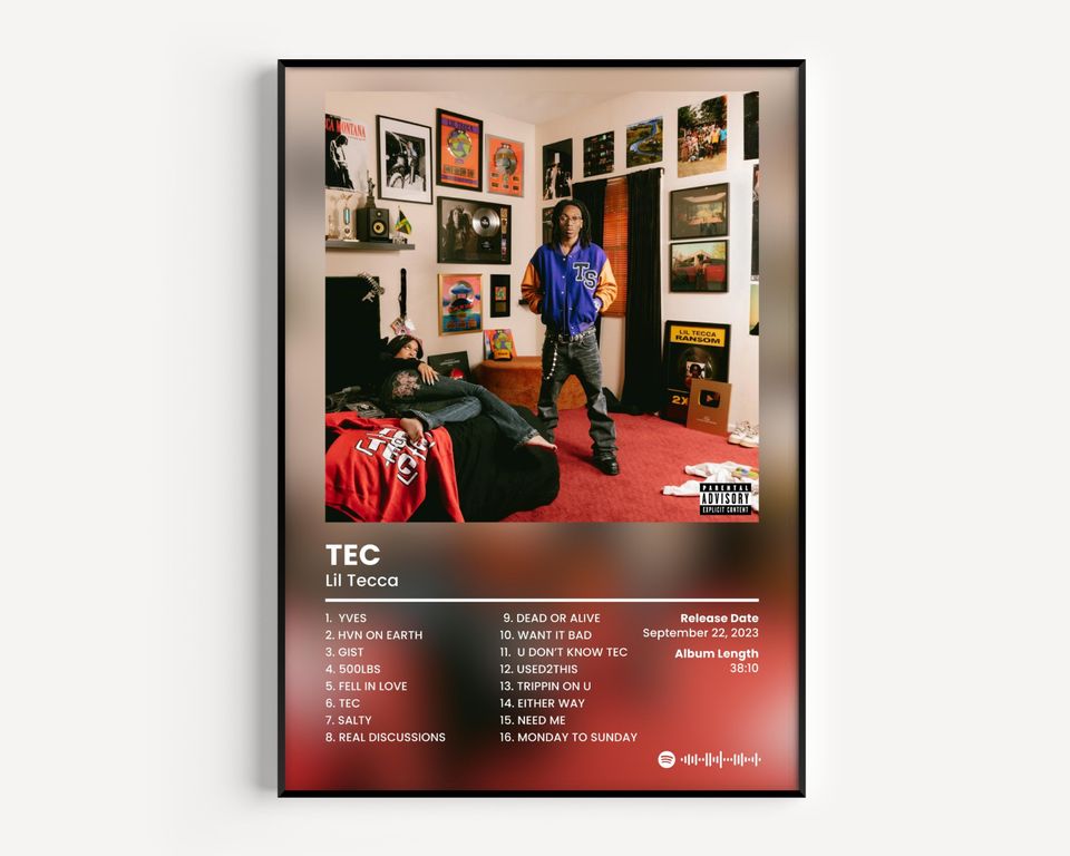 Lil Tecca Cover Poster, TEC Print, Classics Rap Poster | ID 12725782 by ...