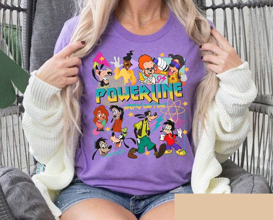 Retro Goofy Movie Powerline Sweatshirt | Disney Powerline Stand Out ...