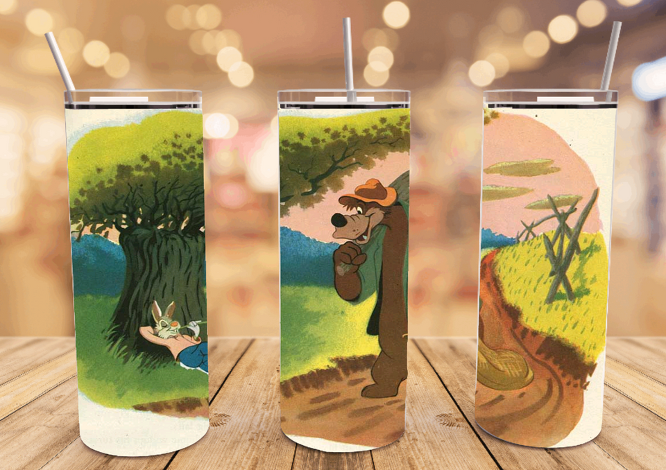 Disney Splash Mountain Briar Patch 20 oz Tumbler with Lid and Straw ...