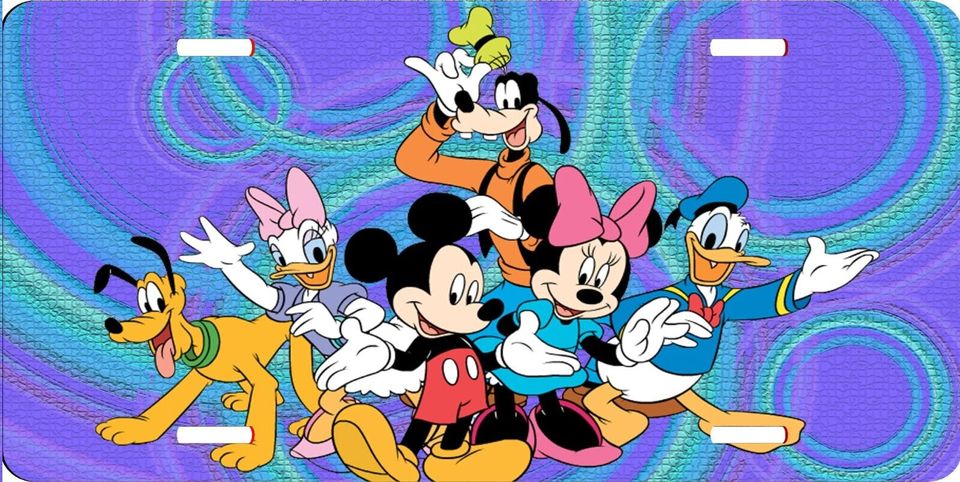 Mickey Minnie Donald Pluto - Walt Disney License Plate | ID 12740263 by ...