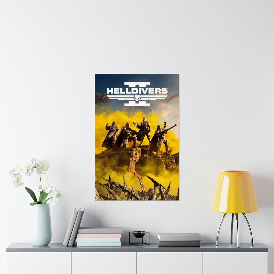 HellDivers 2 Poster, Gaming Posters, Badass Poster, Super Earth Poster ...