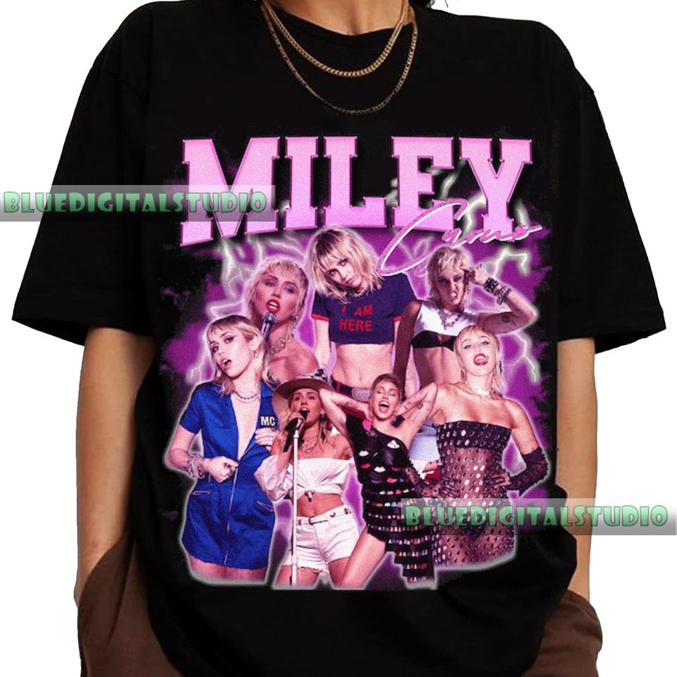 Miley Cyrus 90s Graphic Style Shirt | ID 12732748 by Cindy Wang | Printblur