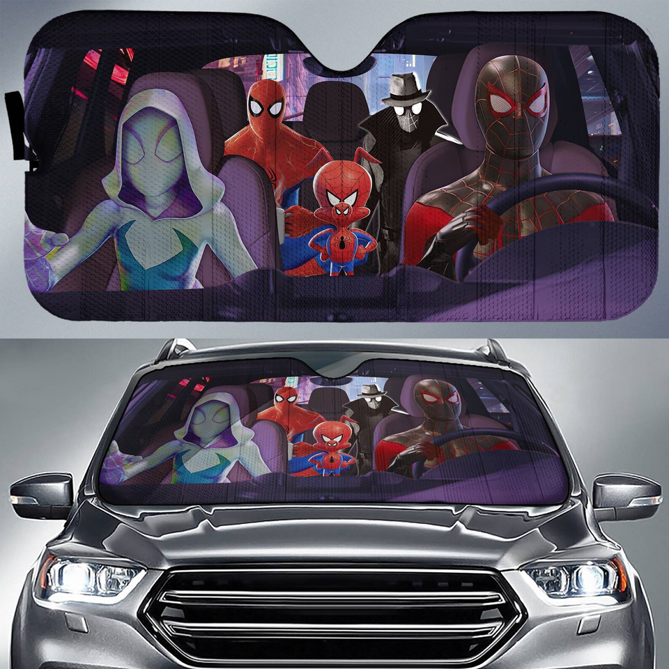 Spider-Man Across Spider Verse Superhero Car Sun Shade | ID 12745246 by ...