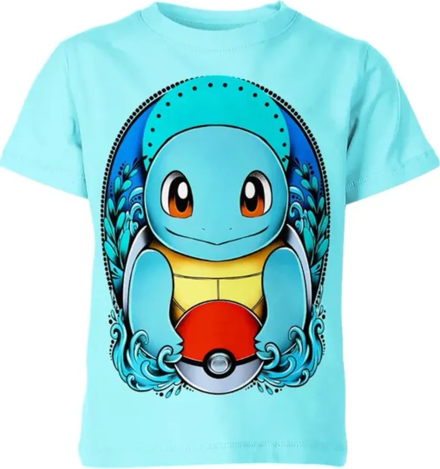 Summer 2024 New Boys and Girls 3D Printed PKM Series Cartoon T-shirt ...