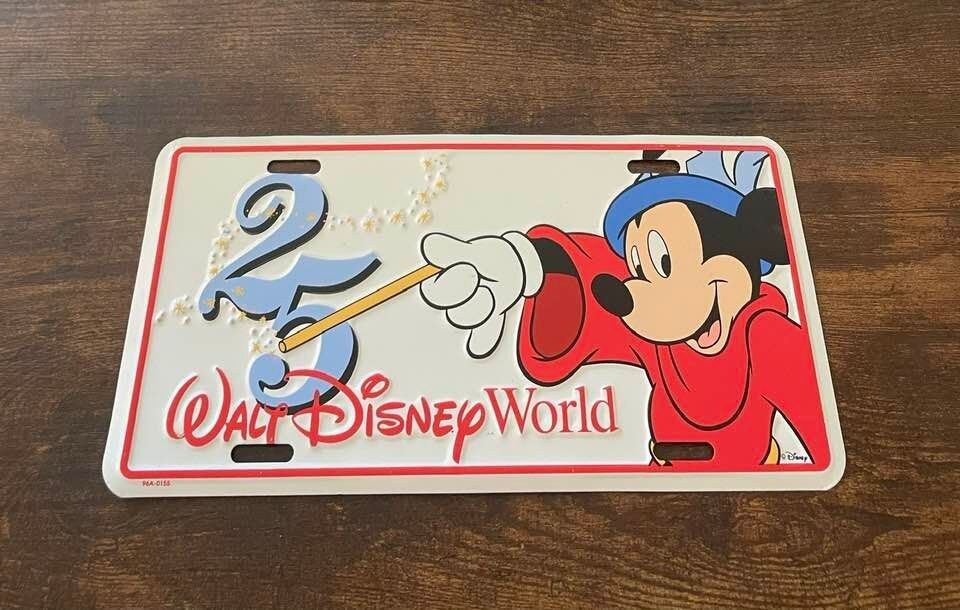 25 Years of Walt Disney World Booster License Plate | ID 20752300 by ...