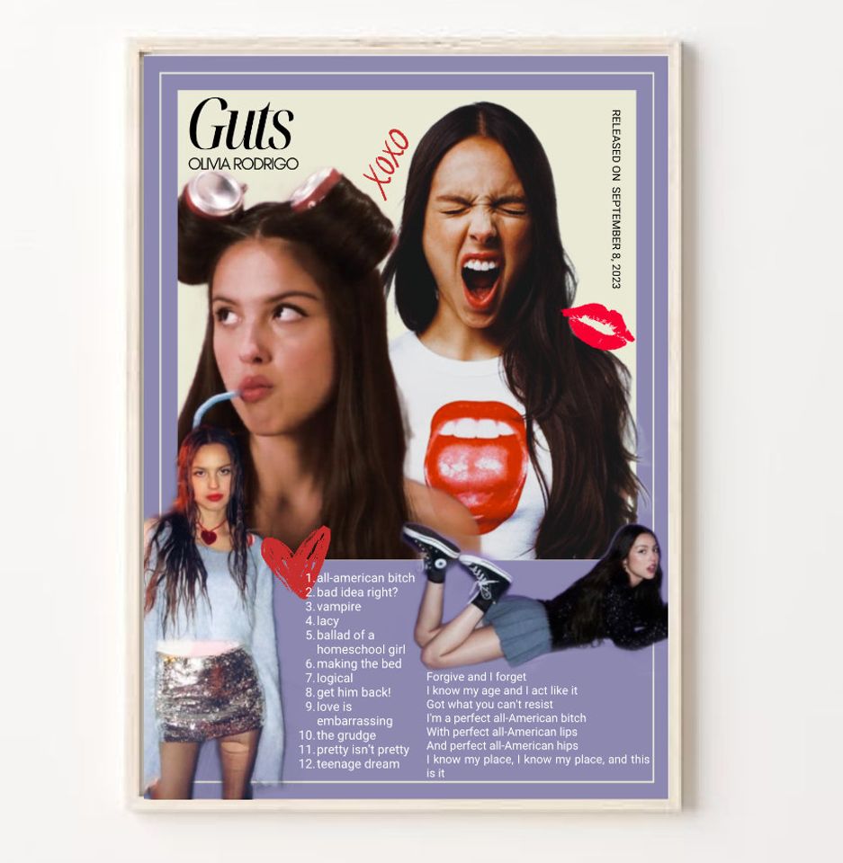 Guts Print | Music Poster | Album Cover Poster | ID 12778028 by ...