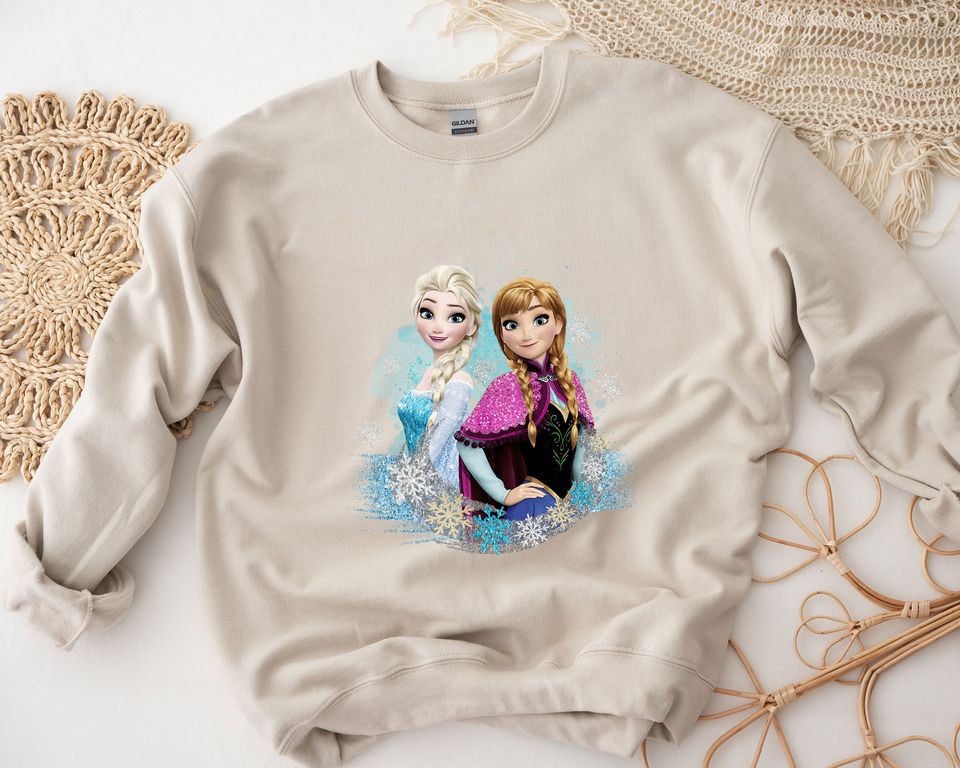 Besties Disney Sweatshirt, Elsa Anna Friends Sweatshirt, Princess Elsa ...
