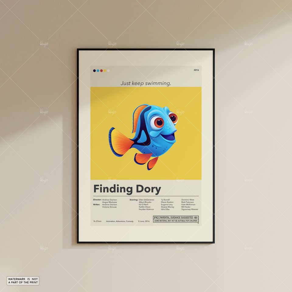 Finding Dory Poster | Andrew Stanton | Minimalist Movie Poster | ID ...