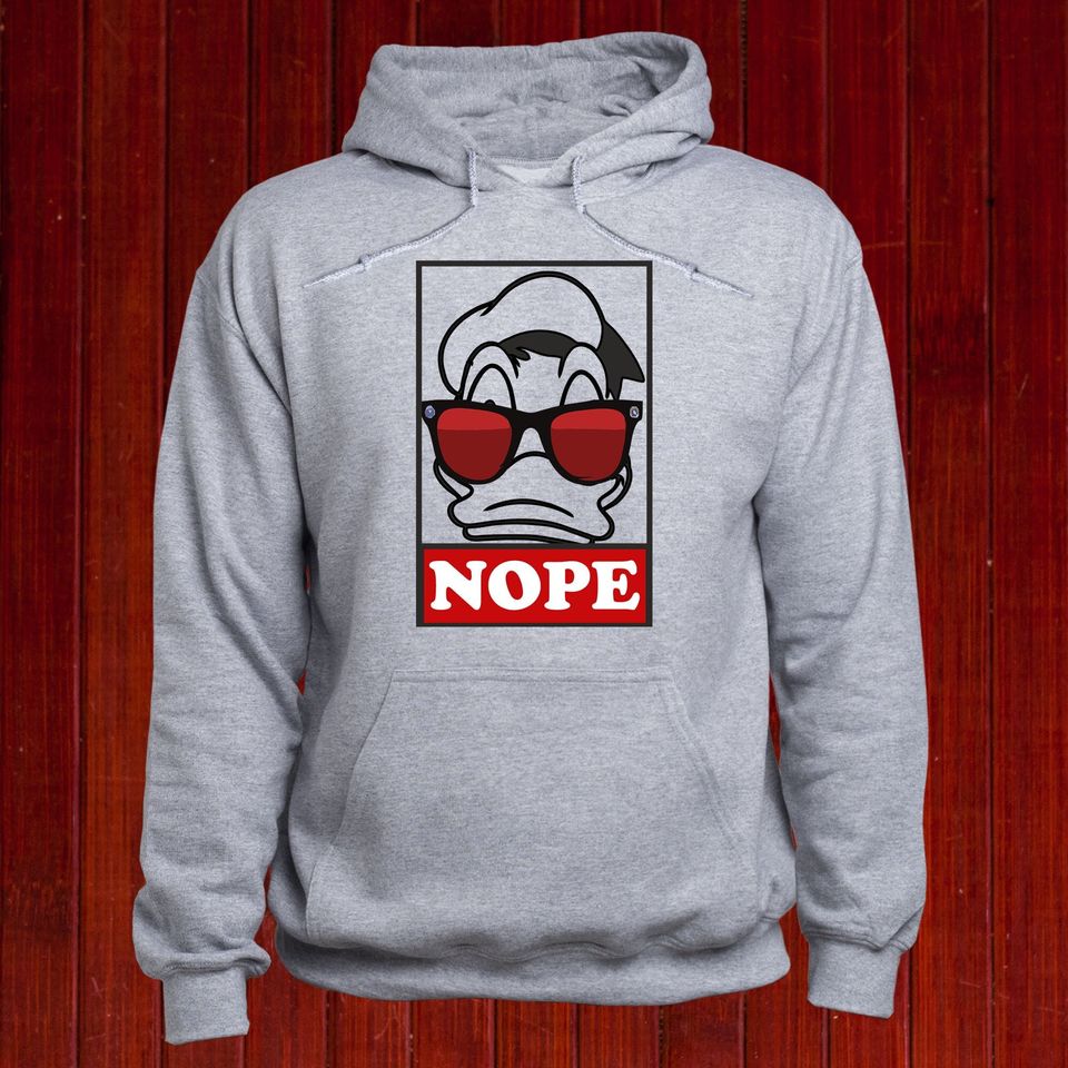 Donald Duck Pullover, Donald Nope, Disney Donald Hoodie, Donald Duck ...