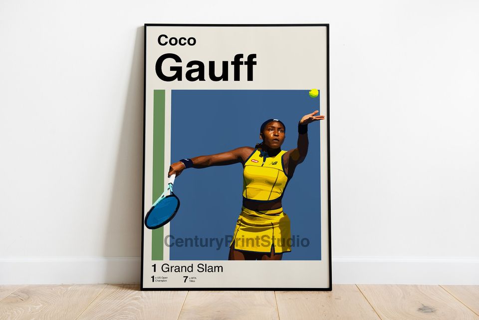 Coco Gauff Poster, Tennis Minimalist Poster | ID 12819784 by Christian ...