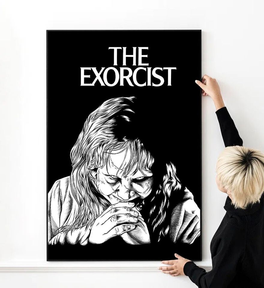 The Exorcist Minimal Artwork Classic Horror Alternative Poster | ID ...