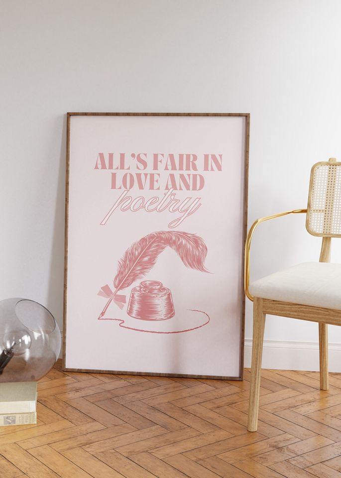 All's Fair in Love and Poetry Print, Taylor Poster | ID 12821730 by ...