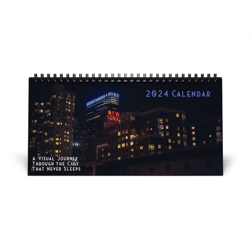 Cinematic NYC Streets 2024 Desktop Calendar - A Visual Journey Through ...