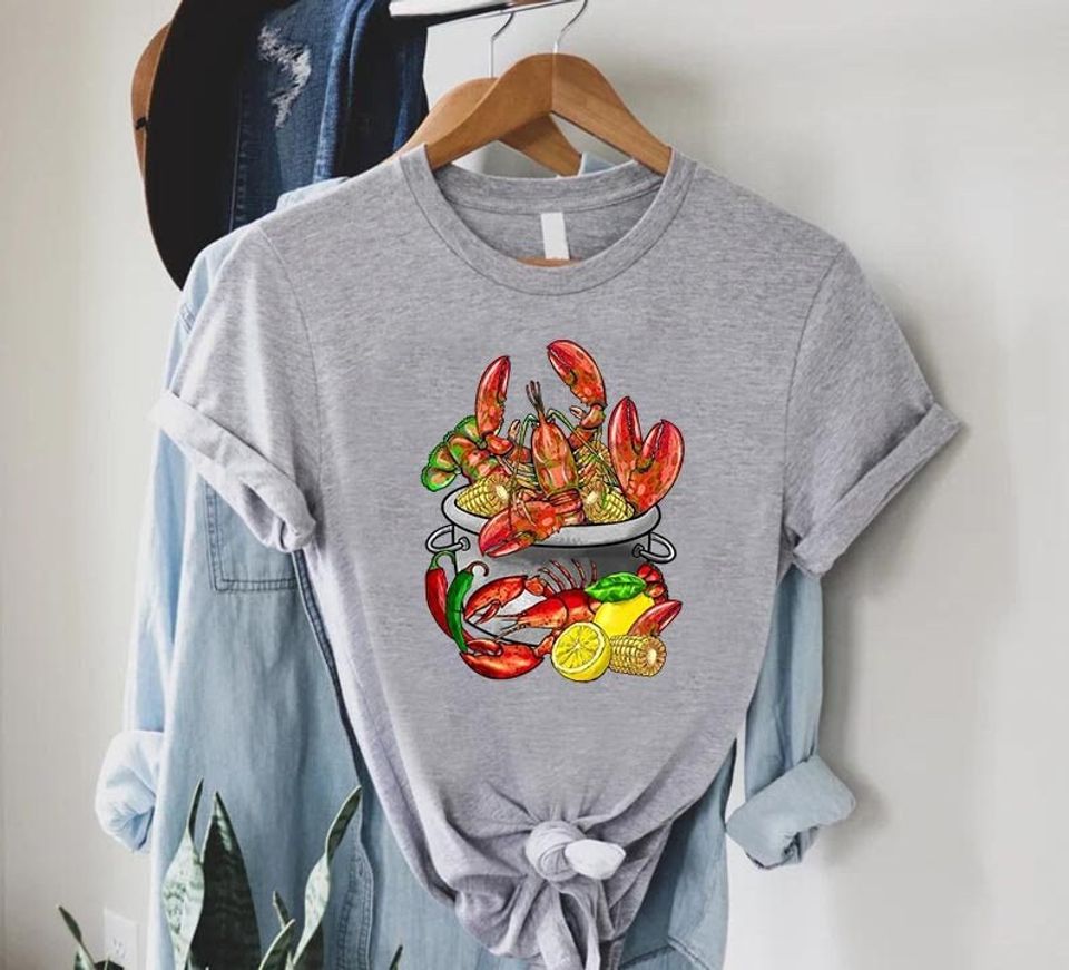 Funny Crawfish Shirts, Crawfish Corn Pot,Crawfish Boil Tshirt,Crawfish ...