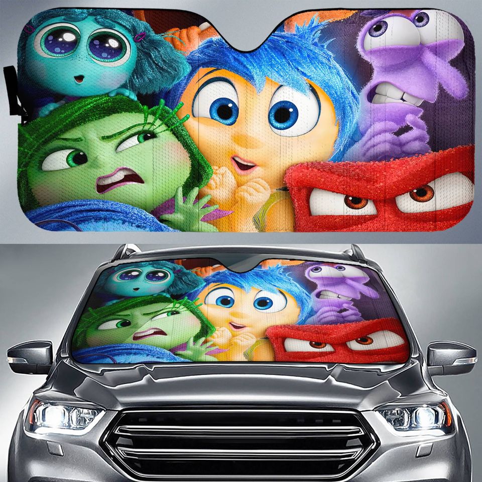 Pixar Inside Out Car Sunshade | Inside Out New Charater Car Protector ...