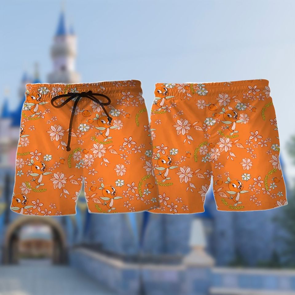 Amusement Park Beach Shorts, Cute Characters Beach Shorts | ID 12867342 ...