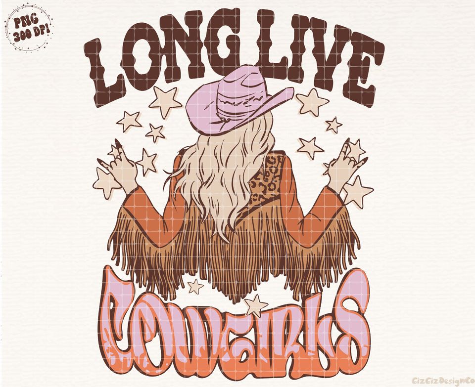 Long Live Cowgirls Western Shirt, Retro Western Shirt | ID 12878887 by ...