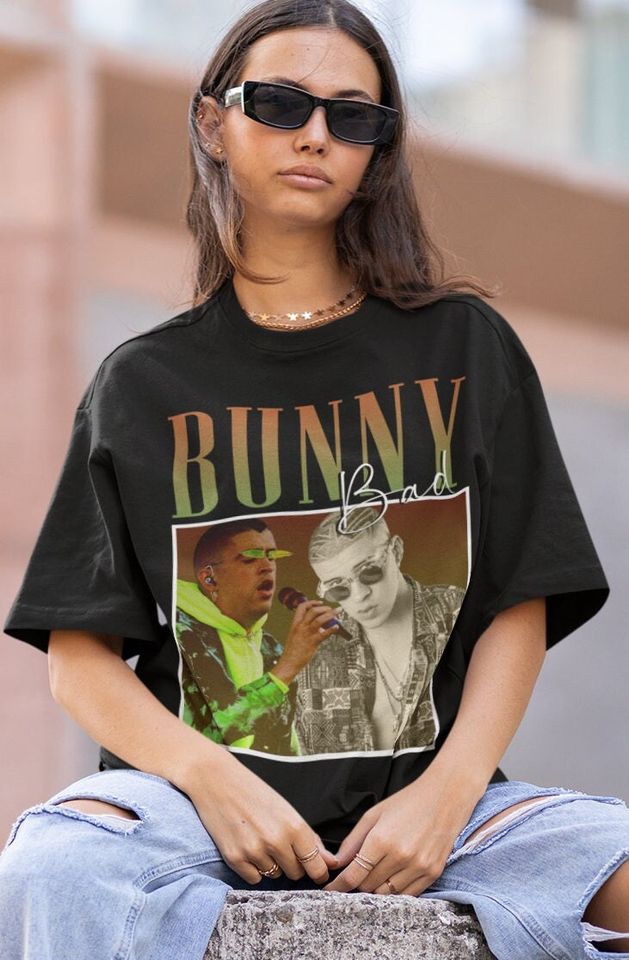 Bad Bunny Hiphop TShirt, Bad Bunny American Rapper Shirt | ID 12881114 ...