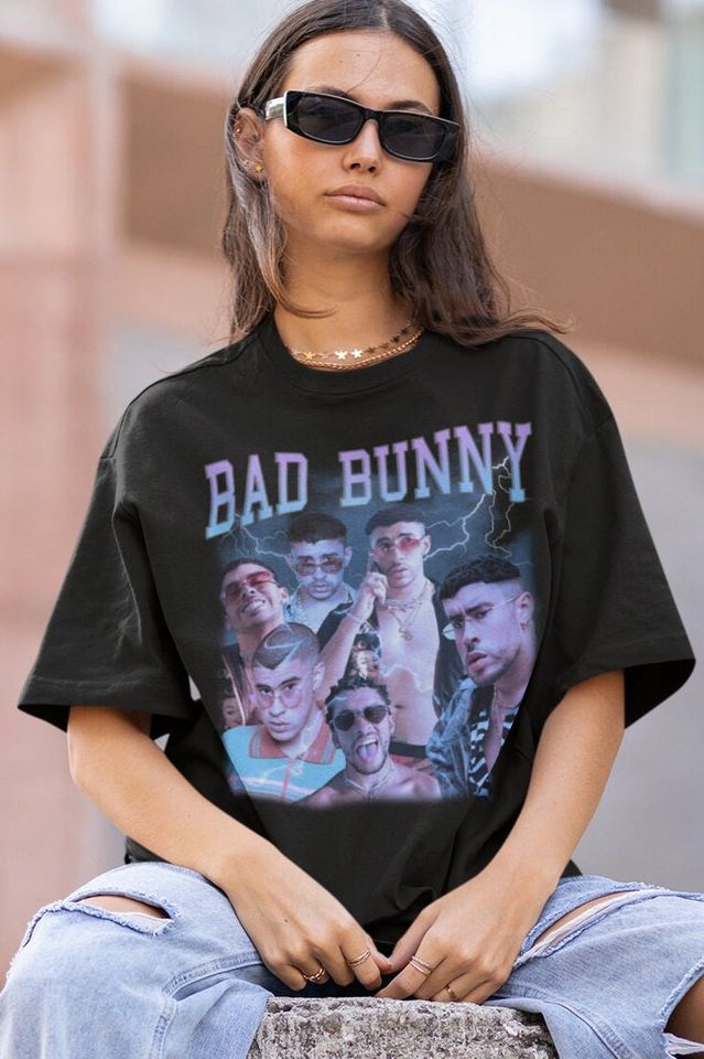 Bad Bunny Hiphop TShirt, Bad Bunny American Rapper Shirt | ID 12881115 ...