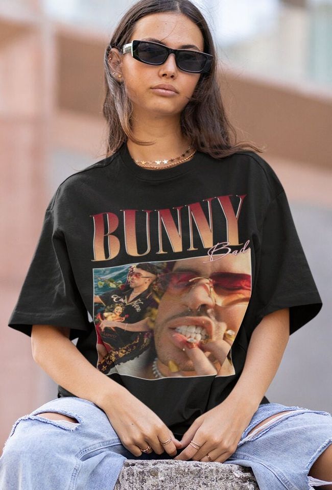 Bad Bunny Hiphop TShirt, Bad Bunny American Rapper Shirt | ID 12881120 ...