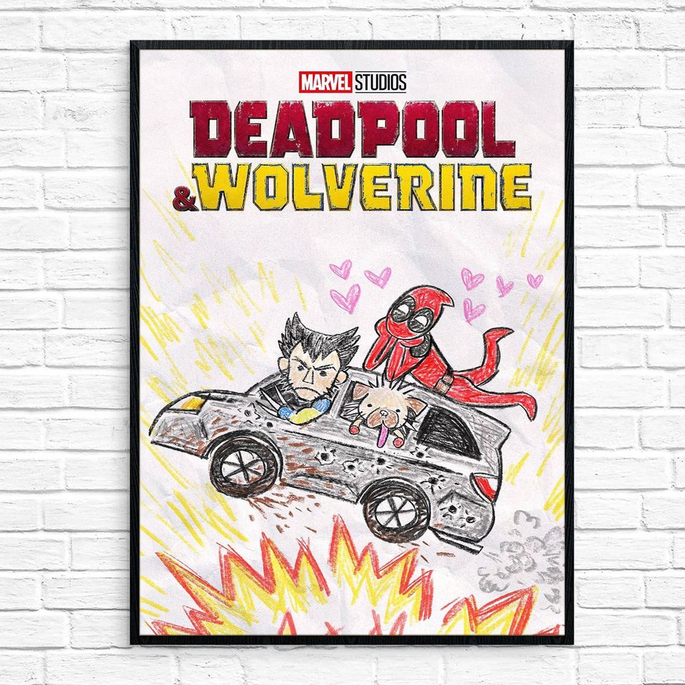 Deadpool & Wolverine Poster | Deadpool 3 Poster | Superhero Poster ...