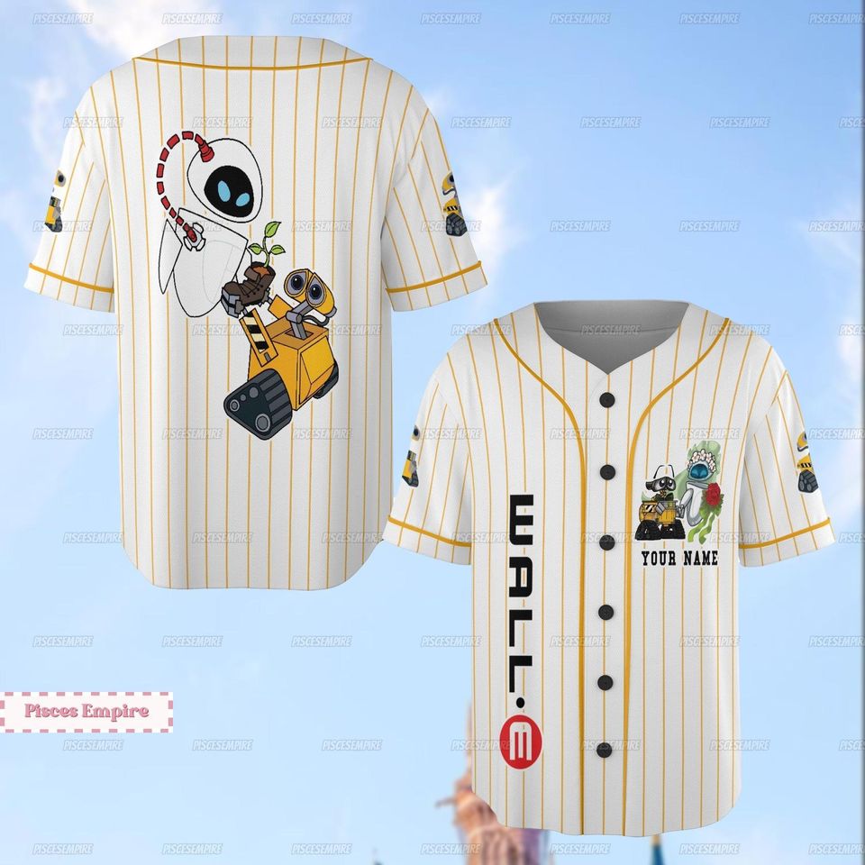 Personalized WALL E And EVE Jersey, Disney Wall E Shirt | ID 20976623 ...