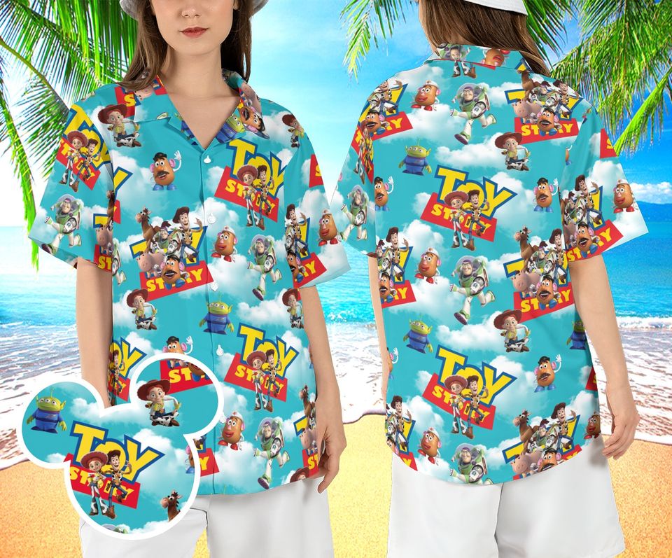 Pixar Toy Story Beach Hawaiian Shirt, Disneyland Toys Hawaii Shirt ...