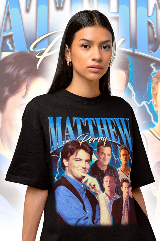 Retro MATTHEW PERRY Shirt - Matthew Perry Homage Tshirt - Matthew Perry ...