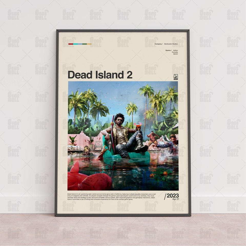 Dead Island 2 Poster, Gaming Room Poster, Gaming Wall Poster, Gaming ...